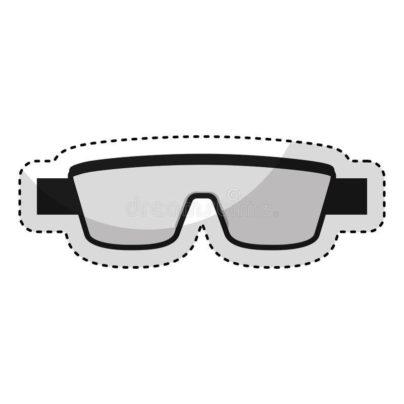 Laboratory Glasses Isolated Icon Stock Illustration - Illustration of ...