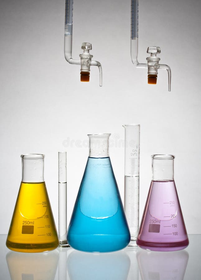 Laboratory glassware stock image. Image of flasks, chemical - 18787013