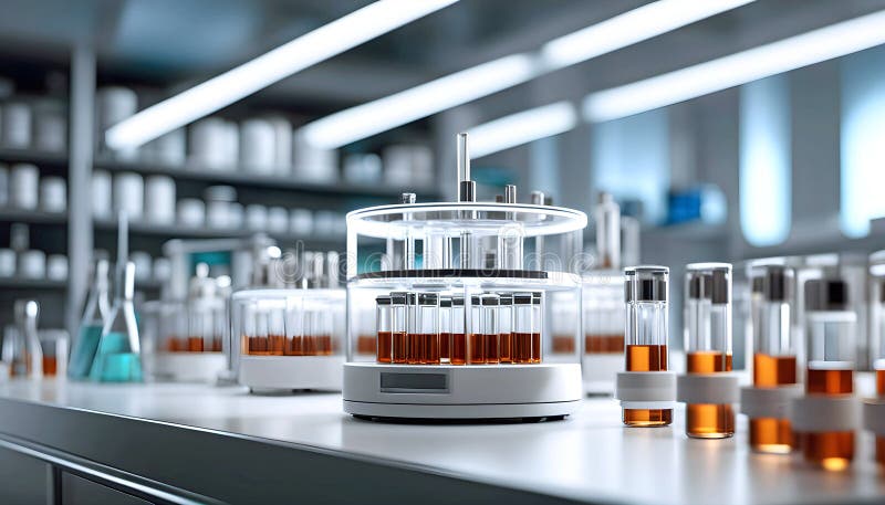 Laboratory Glassware with Colored Liquid, Science Research and ...