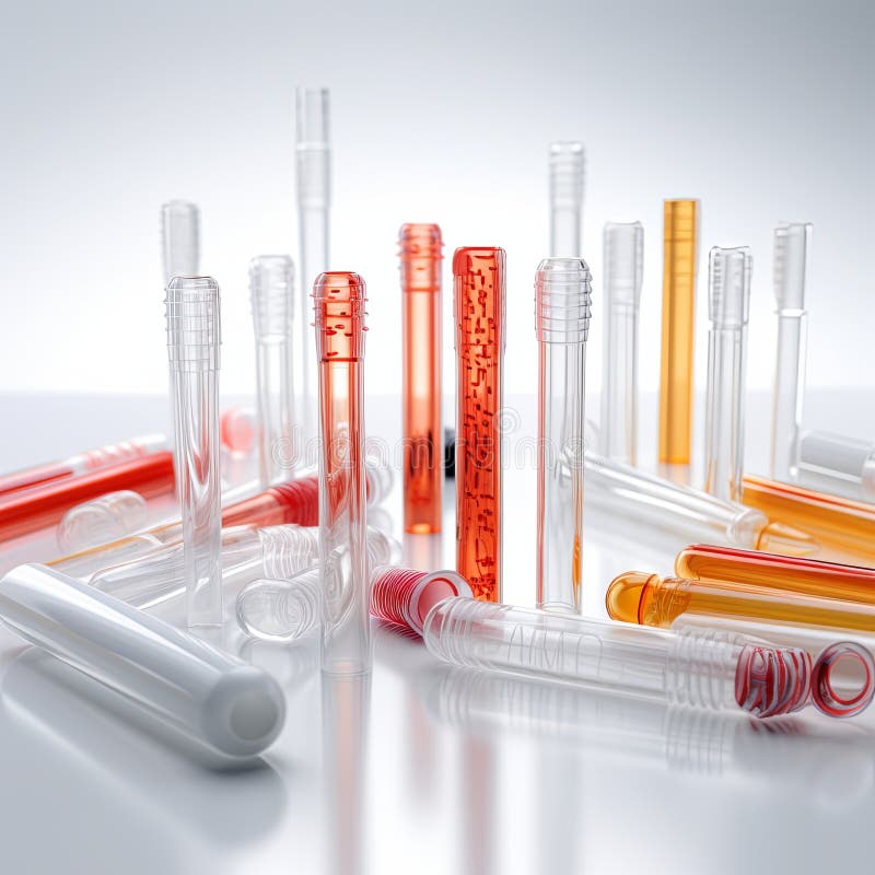 Laboratory Glassware with Colorful Liquids on Table Stock Photo - Image ...