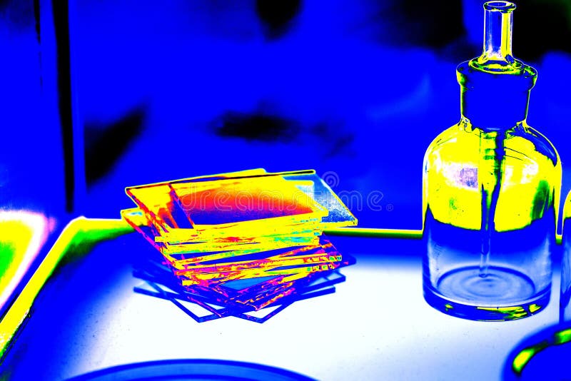 Laboratory Glassware Isolated on White. Chemical Analysis, Science ...