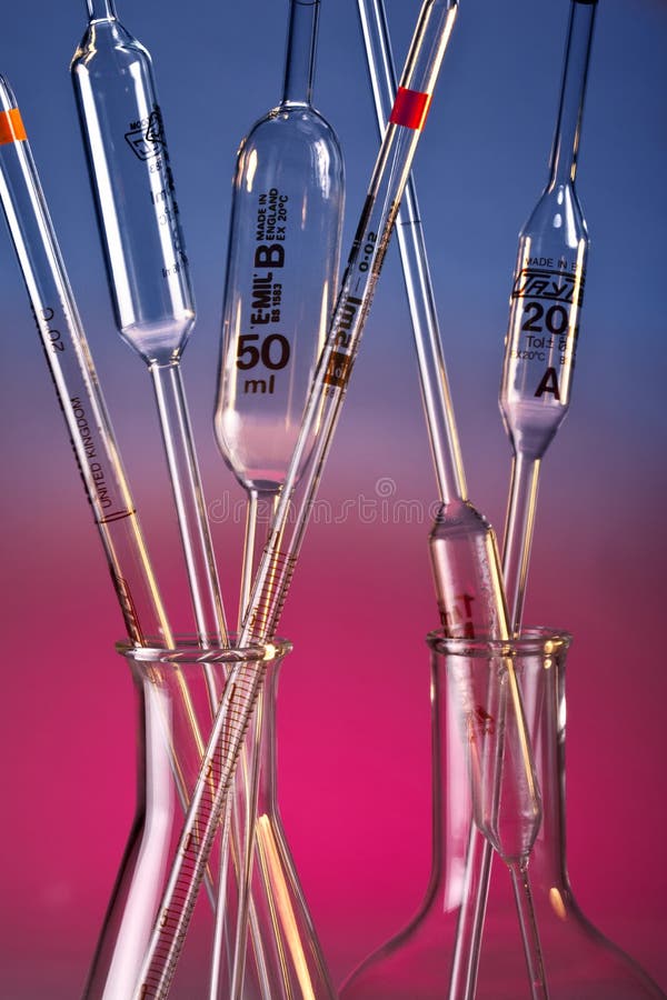 Laboratory Glassware - Pipettes Stock Photo - Image of pipettes ...