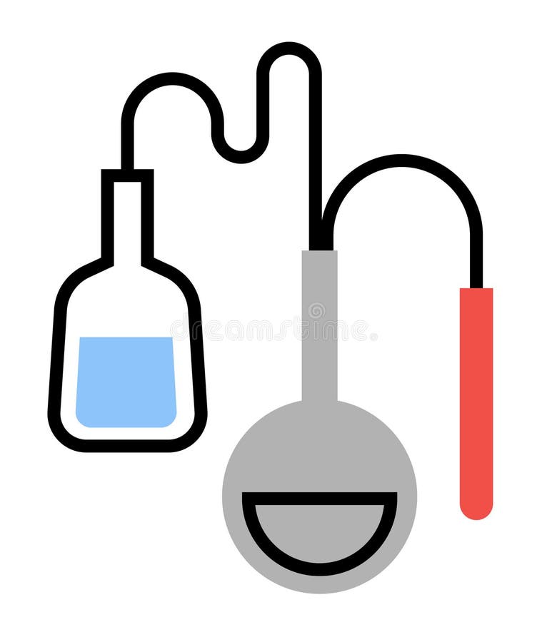 Laboratory Glassware Vertical Stock Vector - Illustration of physician ...