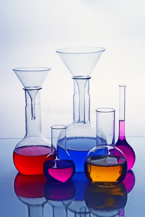 Chemistry glassware stock image. Image of drink, closeup - 26423993