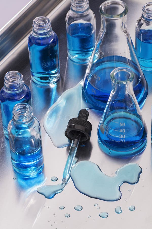 Spilled research beaker stock image. Image of research - 11859903