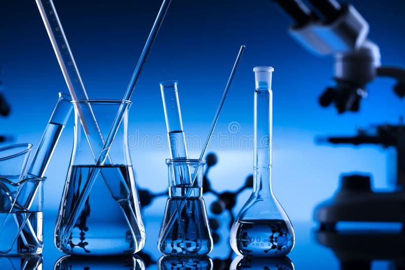 Laboratory glassware stock photo. Image of discovery - 82170524