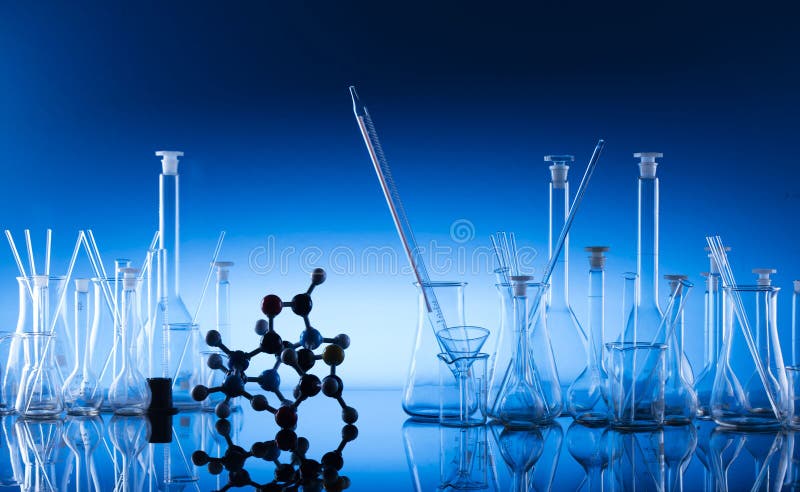 Laboratory glassware stock photo. Image of analyze, biotechnology ...