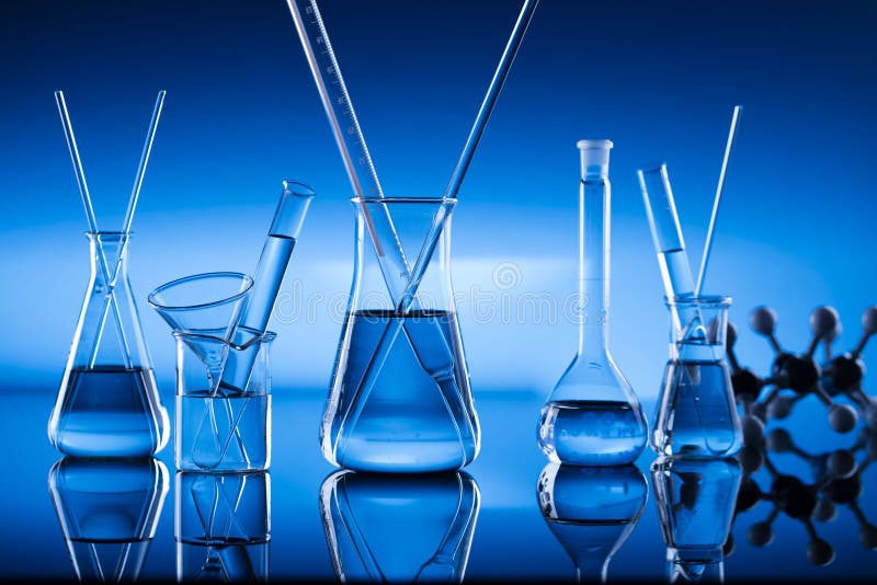 Laboratory glassware stock photo. Image of glass, liquid - 82181814