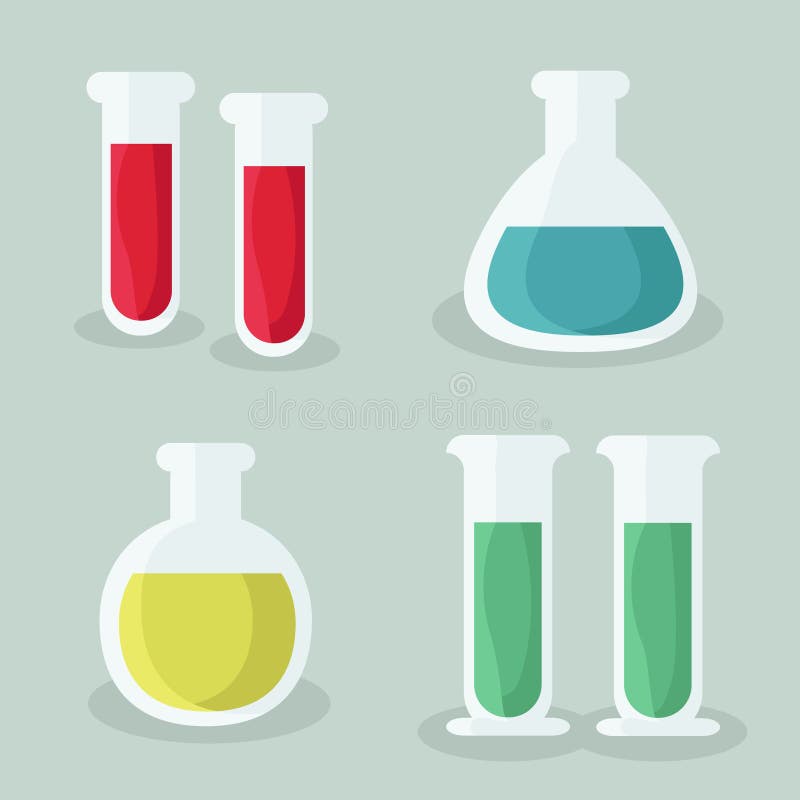 Laboratory glassware set stock vector. Illustration of flask - 108320270