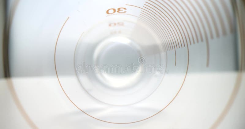Laboratory Graduated Cylinder with Marks Stock Video - Video of ...