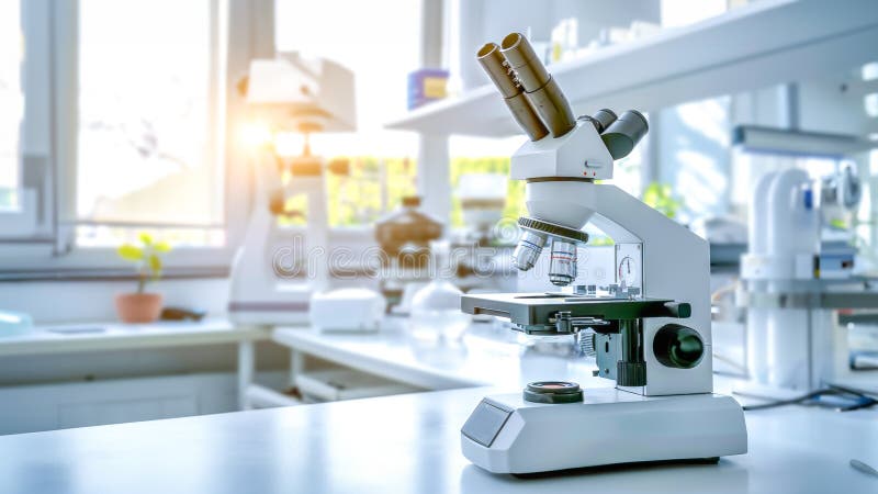 Optical Light Microscope Table Laboratory Stock Photos - Free & Royalty ...