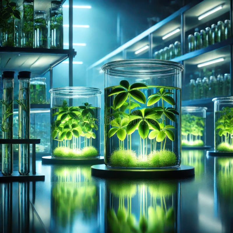 Laboratory Hydroponic Plant Growth in Glass Containers Under Controlled ...