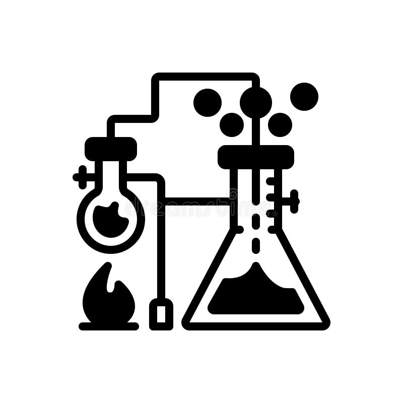 Black Solid Icon for Laboratory, Lab and Pharmaceutical Stock ...