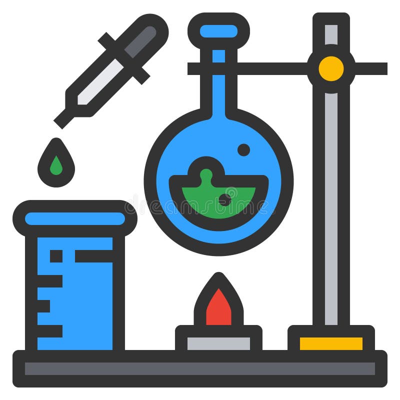 Laboratory Icon Line Vector Stock Vector - Illustration of chemical ...