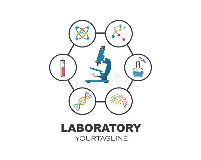 Laboratory Icon Logo Vector Illustration Design Stock Vector ...