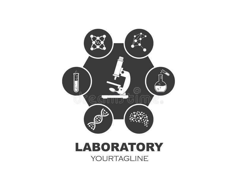 Laboratory Icon Logo Vector Illustration Design Stock Vector ...