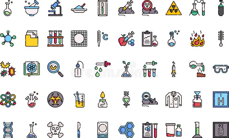 Laboratory Icons High-Quality Vector Icons Collection with Editable ...