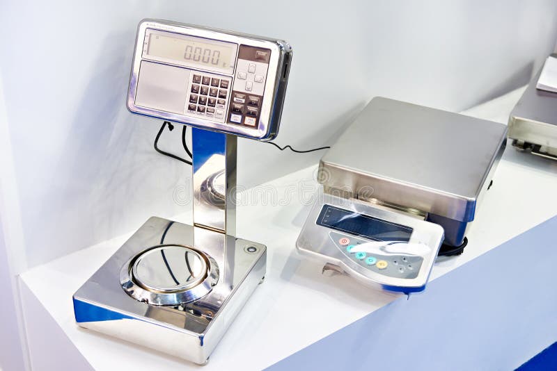 Laboratory Industrial Scales Stock Image - Image of display, tool ...