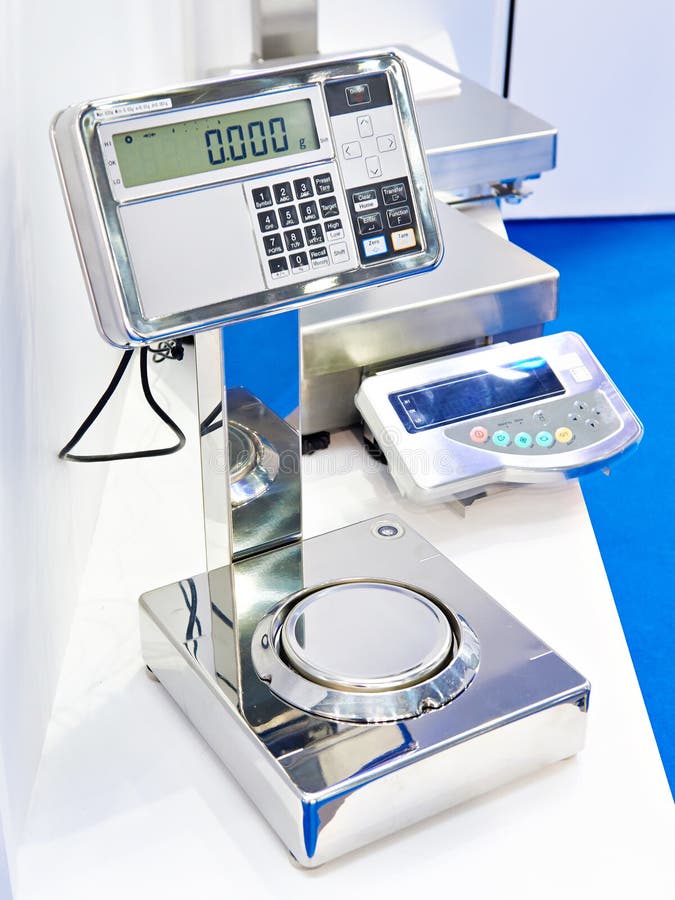 Laboratory Industrial Scales Stock Image - Image of display, tool ...