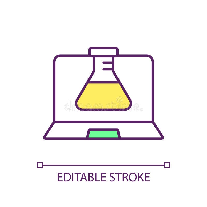 Laboratory Information Management RGB Color Icon Stock Vector ...