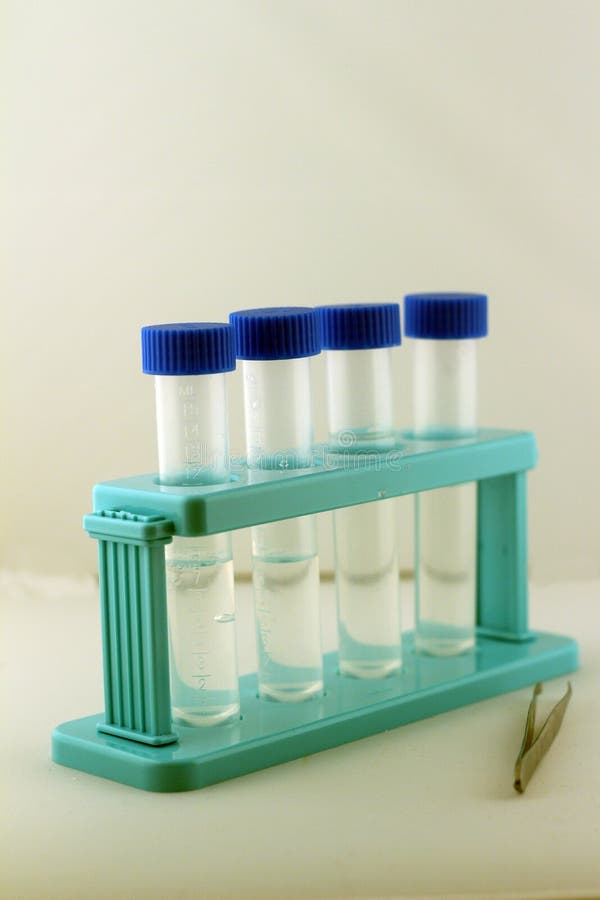 Two Test Tubes Isolated on White Background Stock Photo - Image of ...