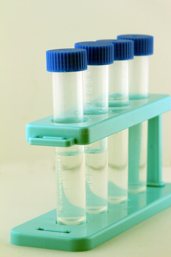 Two Test Tubes Isolated on White Background Stock Photo - Image of ...