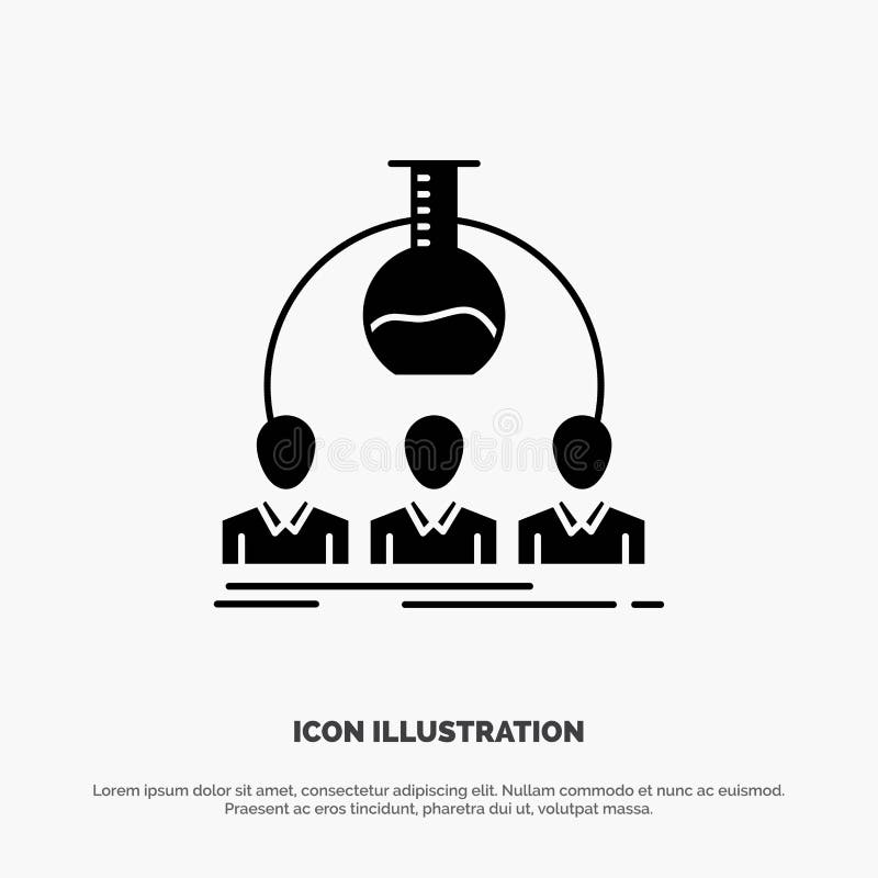 Laboratory, Lab, Man, Experiment, Scientist Solid Glyph Icon Vector ...