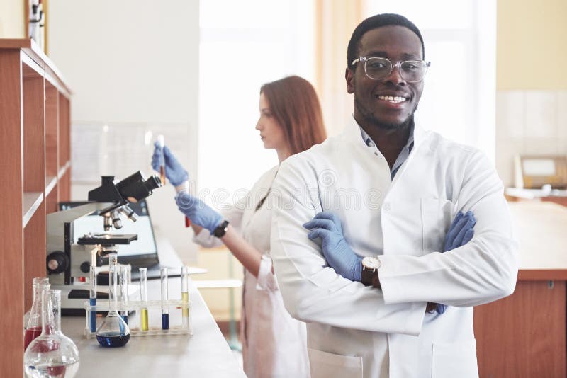 Laboratory Laboratories Conduct Experiments in a Chemical Laboratory in ...