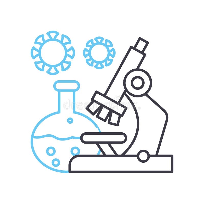 Laboratory Line Icon, Outline Symbol, Vector Illustration, Concept Sign ...