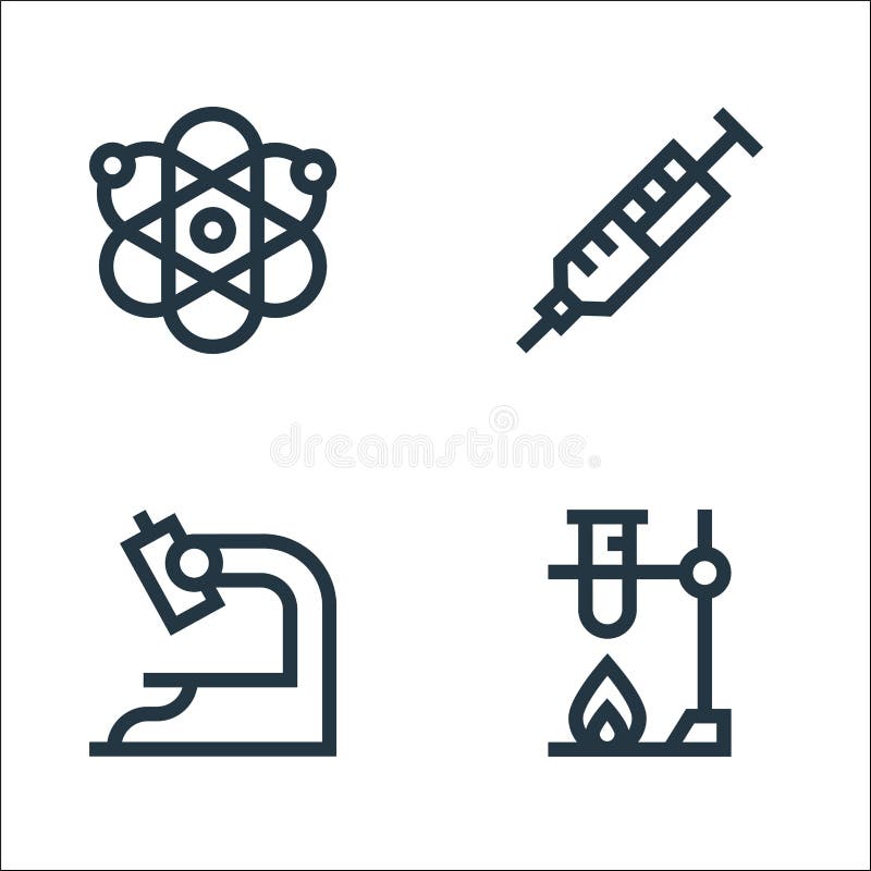 Laboratory Line Icons. Linear Set Stock Vector - Illustration of line ... Laboratory Line Icons. Linear Set Stock Vector - Illustration of line ...