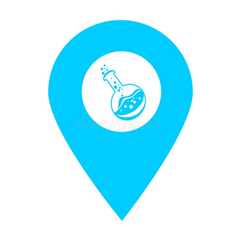 Laboratory Location Map Pin Pointer Icon. Element of Map Point for Mobile Concept and Web Apps ...