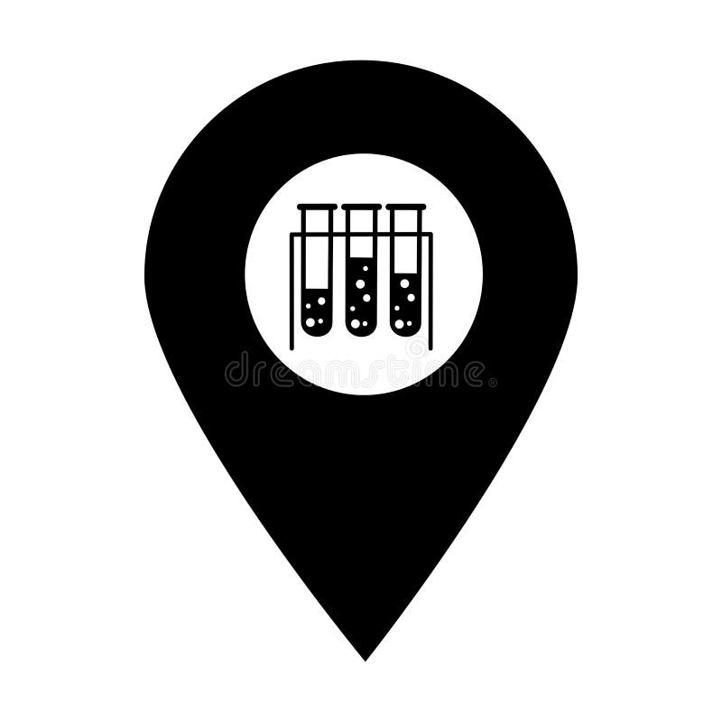 Laboratory Location Map Pin Pointer Icon. Element of Map Point for Mobile Concept and Web Apps ...