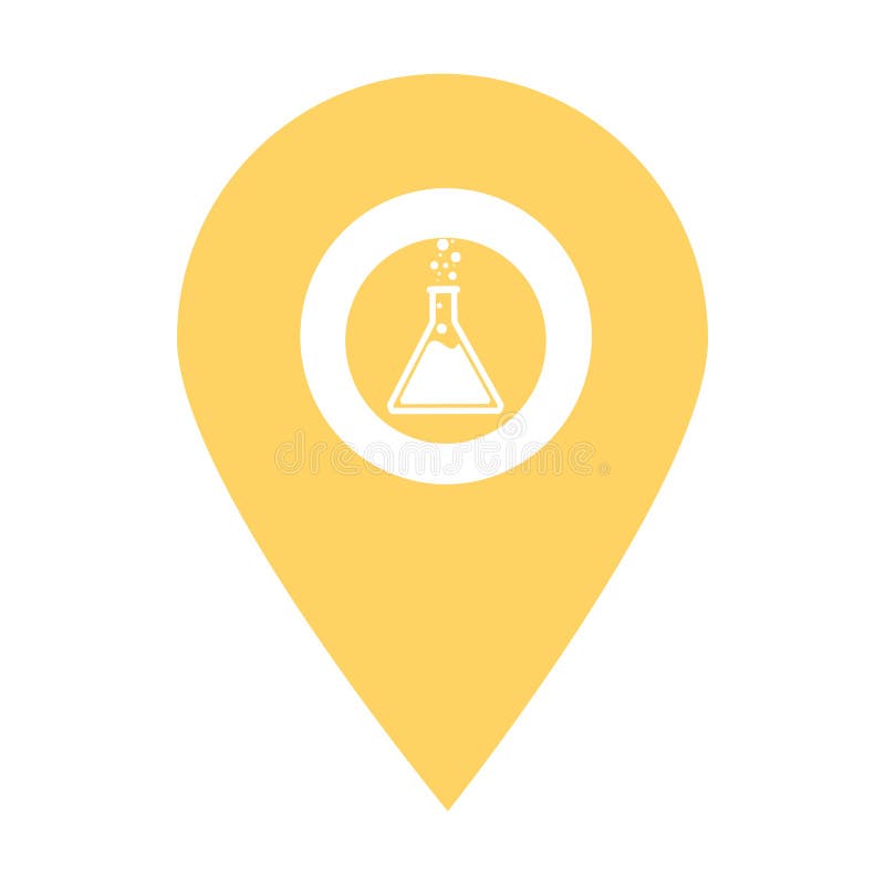 Laboratory Location Map Pin Pointer Icon. Element of Map Point for Mobile Concept and Web Apps ...