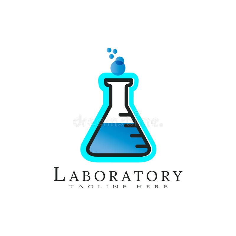 Laboratory Logo Design, Medical Lab Icon Stock Vector - Illustration of ...