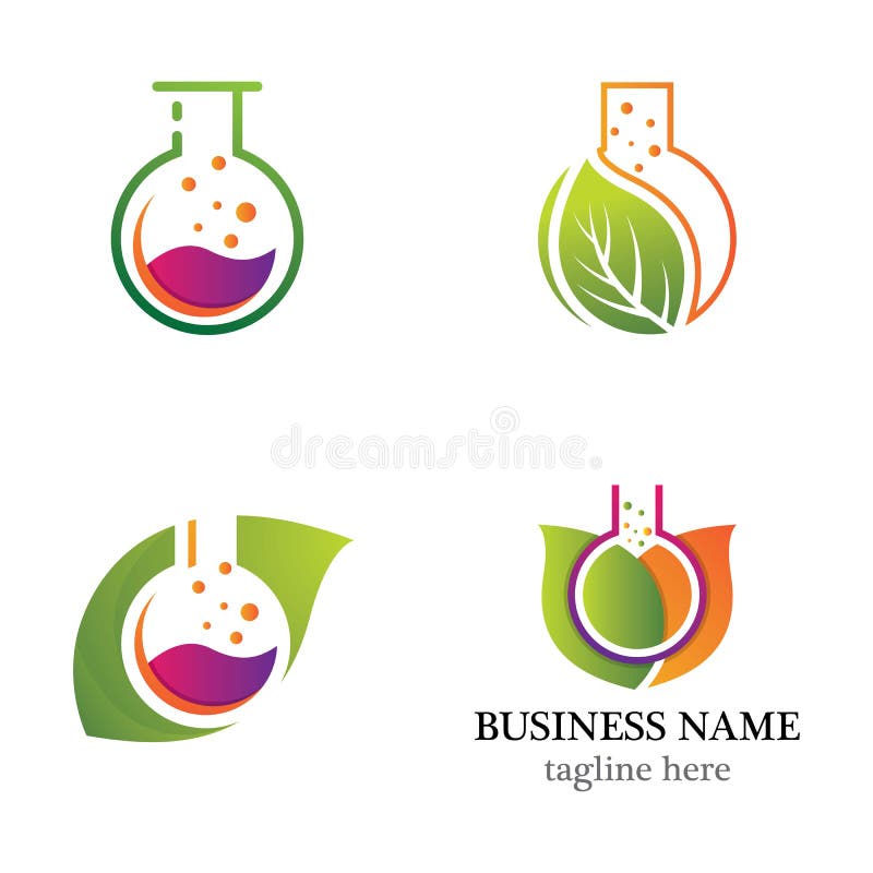Laboratory logo icon set stock vector. Illustration of bottle - 231848853