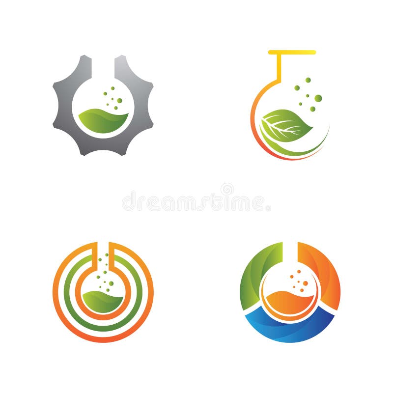 Laboratory logo icon set stock vector. Illustration of vector - 231901656