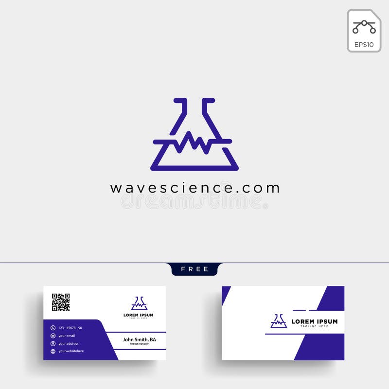 Laboratory Logo Template and Business Card Stock Illustration ...