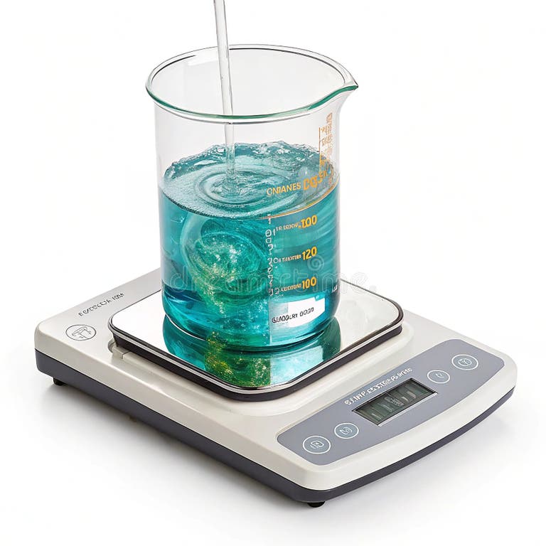 Magnetic Stirrer Mixing Chemical Solution Stock Illustration ...