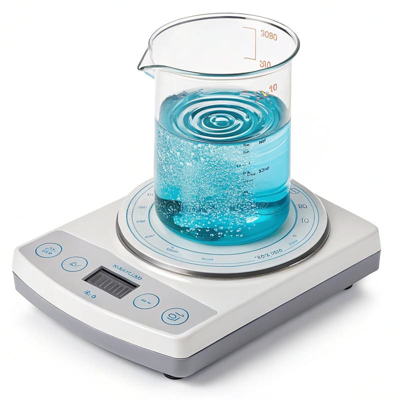 Magnetic Stirrer Mixing Chemical Solution Stock Illustration ...