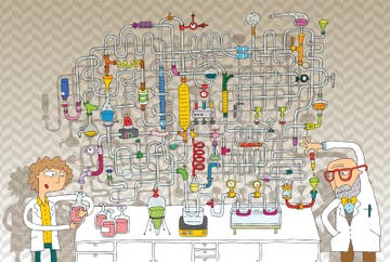 Laboratory Maze Game stock vector. Illustration of mind - 29445588