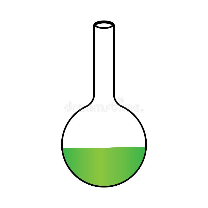 Laboratory Measuring Cup Icon Stock Vector - Illustration of bubbles ...