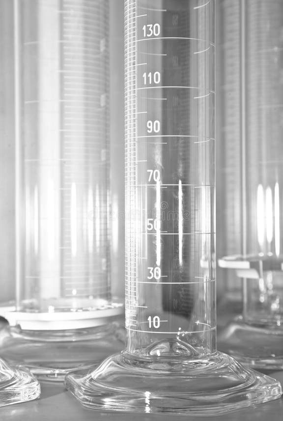 Laboratory Measuring Tubes stock photo. Image of shelf - 23635240