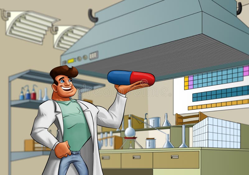 Laboratory and medic stock illustration. Illustration of flask - 20754936