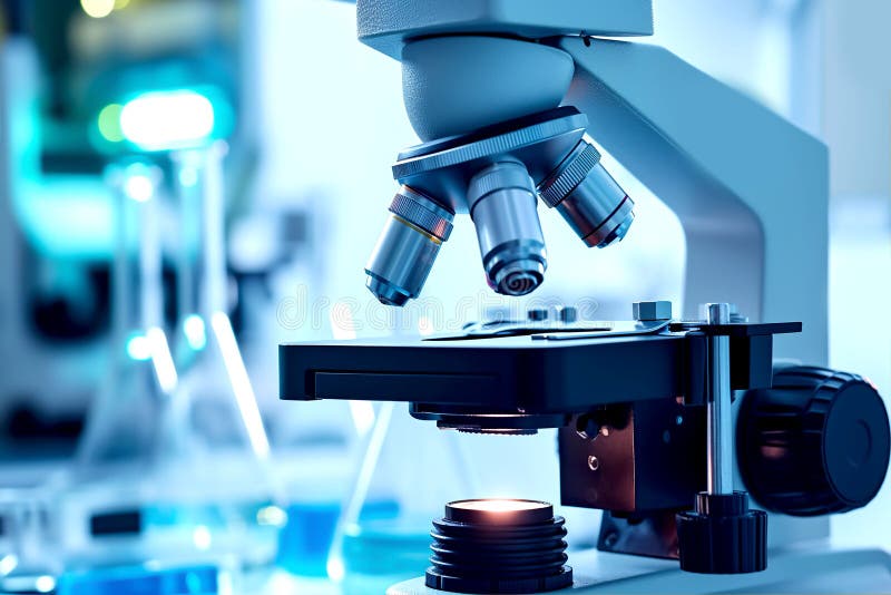 Laboratory Medical Equipment with Medical Sight. Optical Light ...