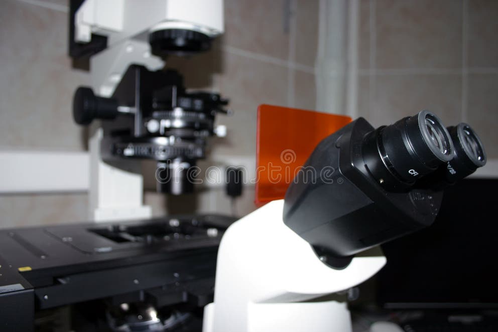 Laboratory microscope stock photo. Image of analysis - 10613352