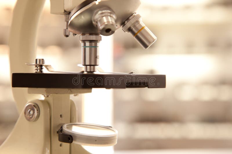 Lab microscope stock image. Image of discover, laboratory - 24529555