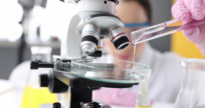 A Laboratory Microscope is Being Used by a Researcher To Conduct ...