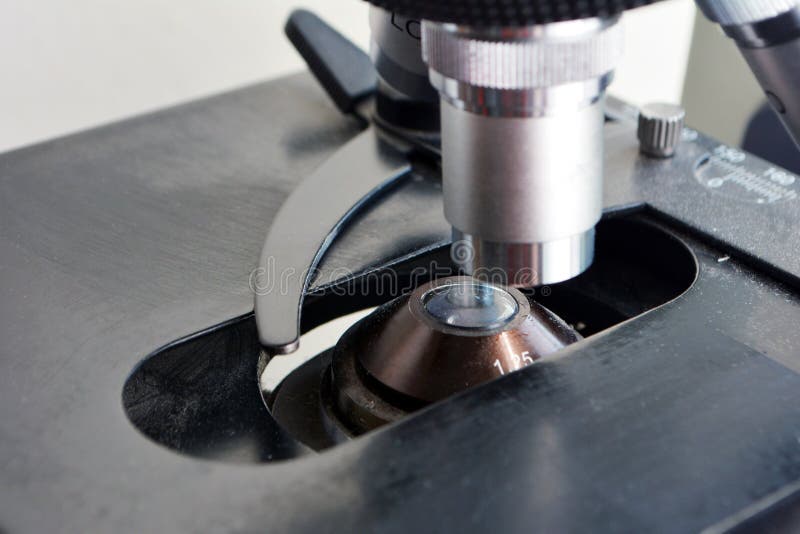 Laboratory Microscope for Blood Analysis Stock Image - Image of biology ...