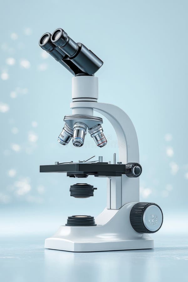 Laboratory Microscope Detailed Scientific Instrument on Seamless ...