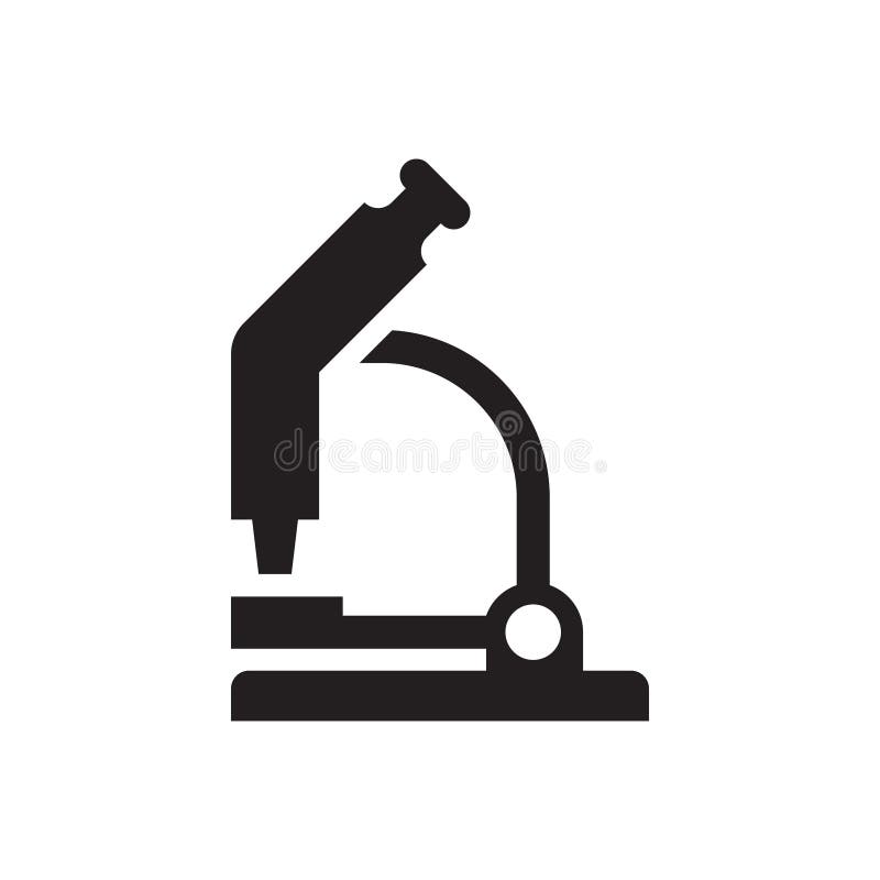 Laboratory Microscope icon stock vector. Illustration of healthcare ...